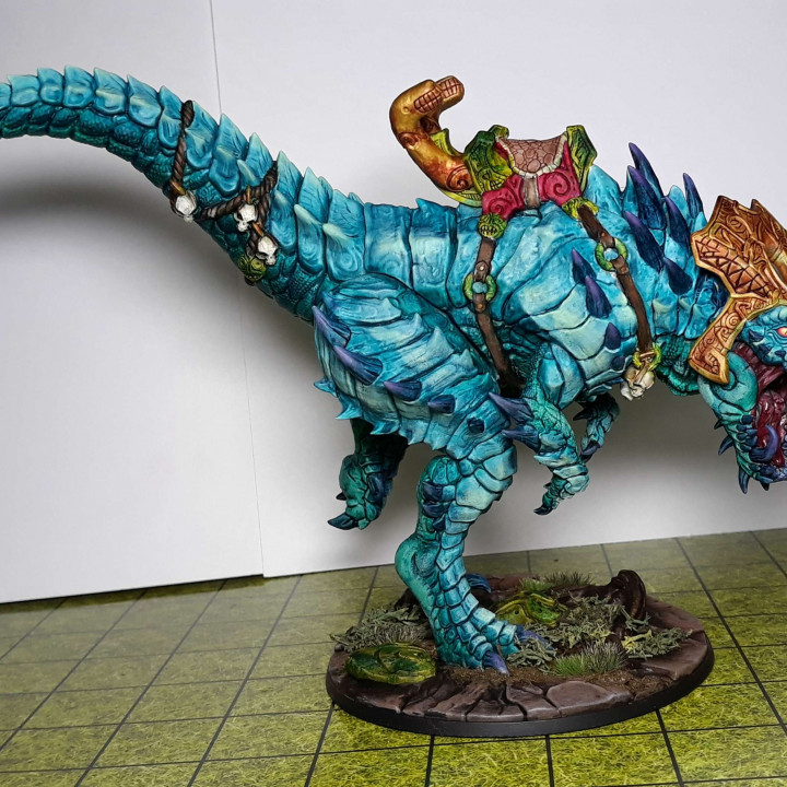 3D Print of Frostheart Lizardmen (Complete Set - 45) by erridian