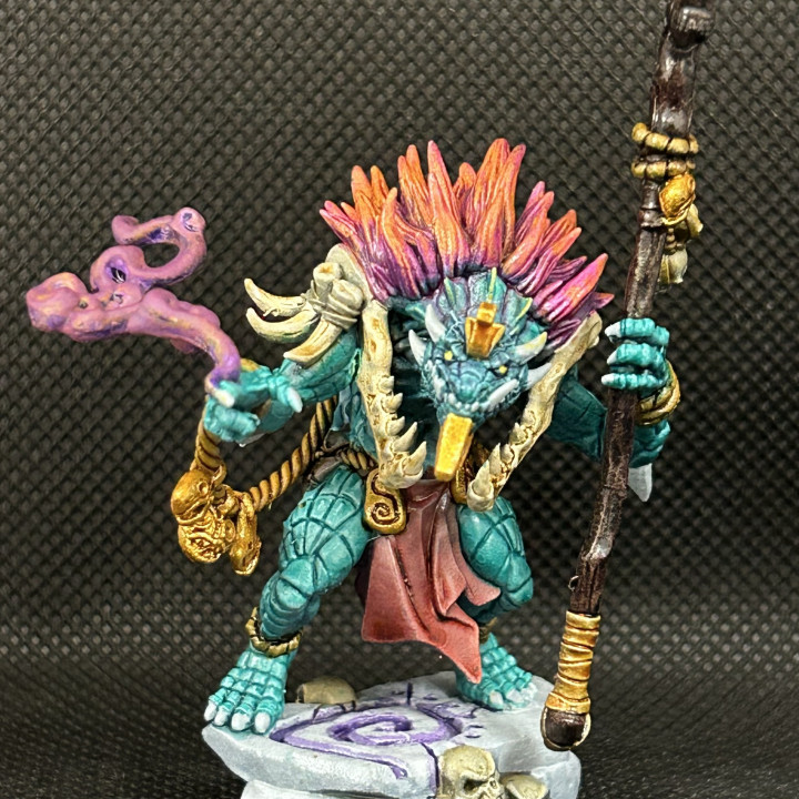 3D Print of Frostheart Lizardmen (Complete Set - 45) by smackwappidy