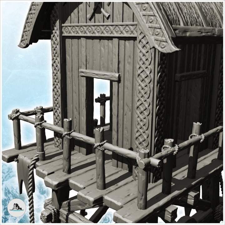 3D Printable Medieval tower with tile roof (9) - DnD Wargaming Medieval ...