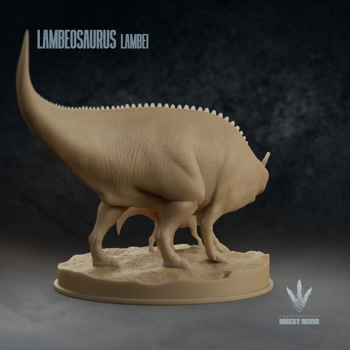 3D Printable Lambeosaurus lambei : Family by Miniature Museum
