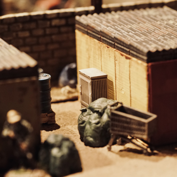 3D Print of Concrete Garage by Modern-Miniatures