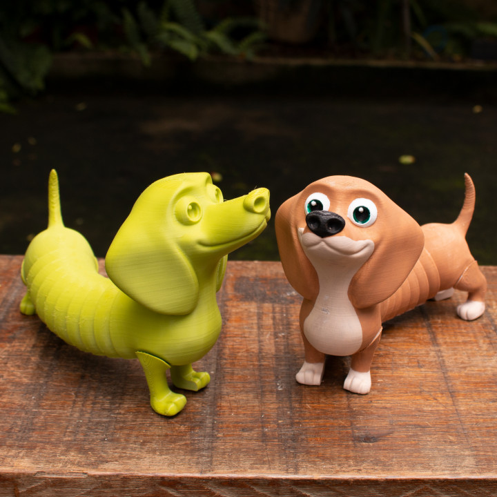 3D Printable SAUSAGE DOG by Rogi Studios