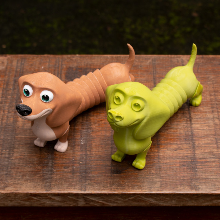 3D Printable SAUSAGE DOG by Rogi Studios