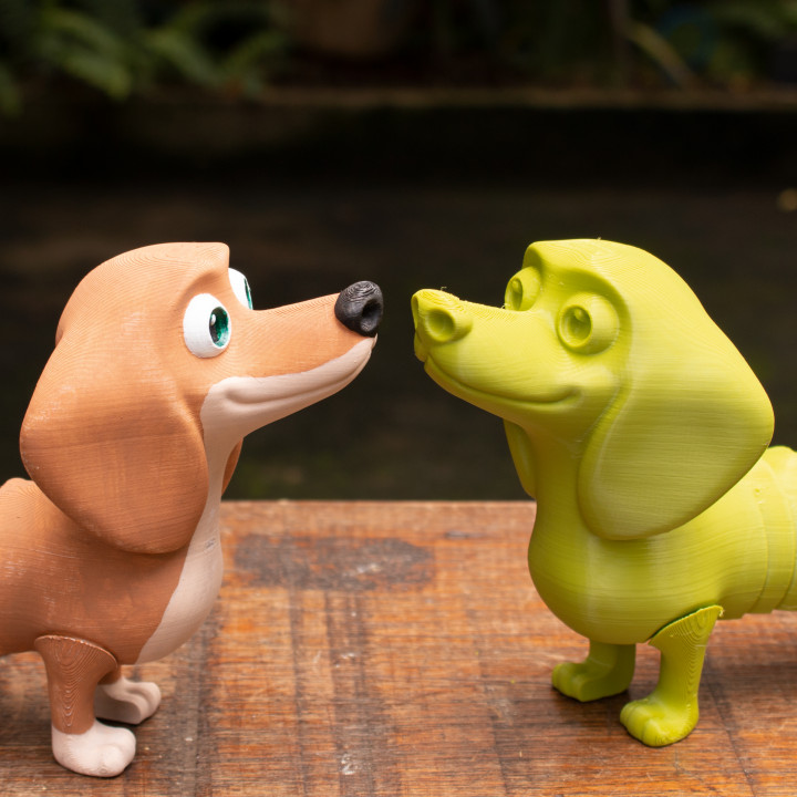 3D Printable SAUSAGE DOG by Rogi Studios