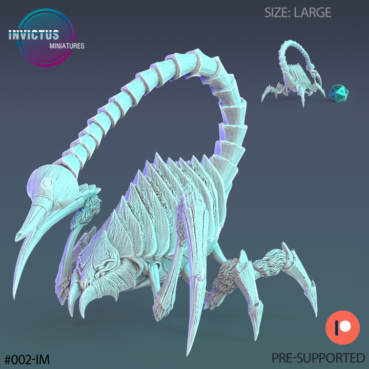 3D Printable Alien Crawler Set / Space Scorpio / Claw Hugger / Invasion ...
