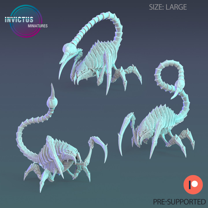 3D Printable Alien Crawler Set / Space Scorpio / Claw Hugger / Invasion ...