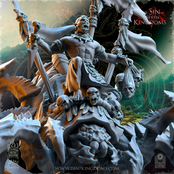 3D Printable Salanaar Shaman Spider Rider by The Beholder Miniatures