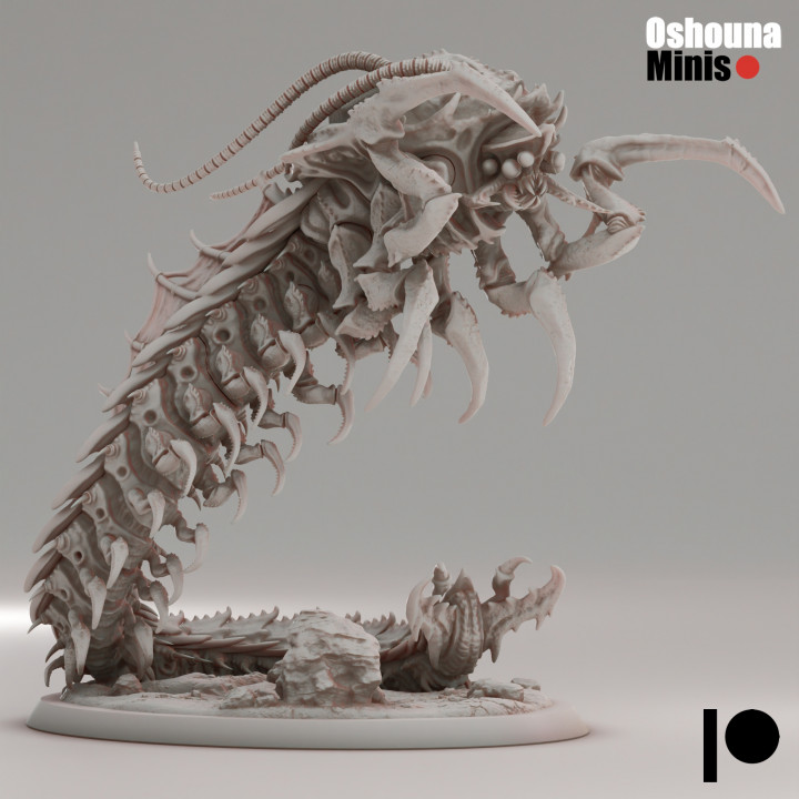 3D Printable Deep Hive - Giant Centipedes by Oshounaminis