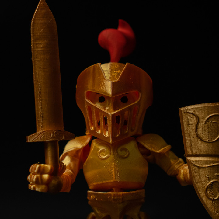 3D Printable Articulated Knight by Stlflix