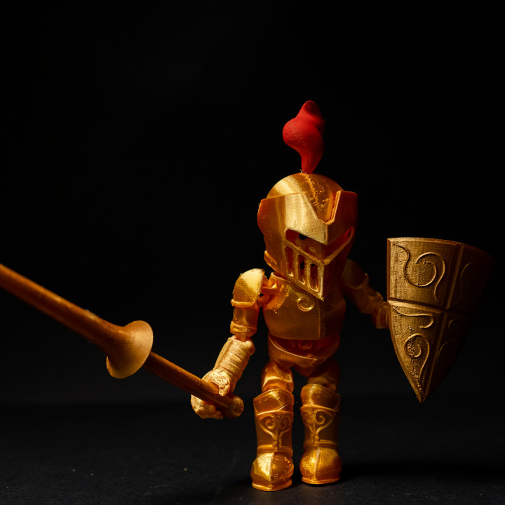 3D Printable Articulated Knight by Stlflix