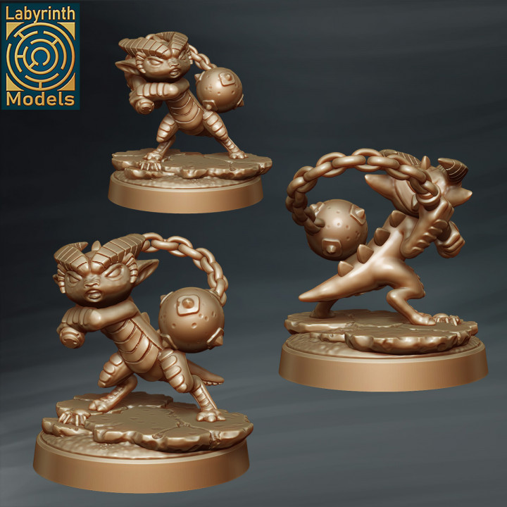 3D Printable Kobolds - 32mm scale by Labyrinth Models