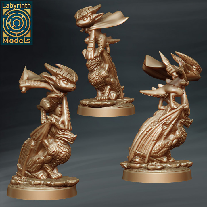 3D Printable Kobolds - 32mm scale by Labyrinth Models