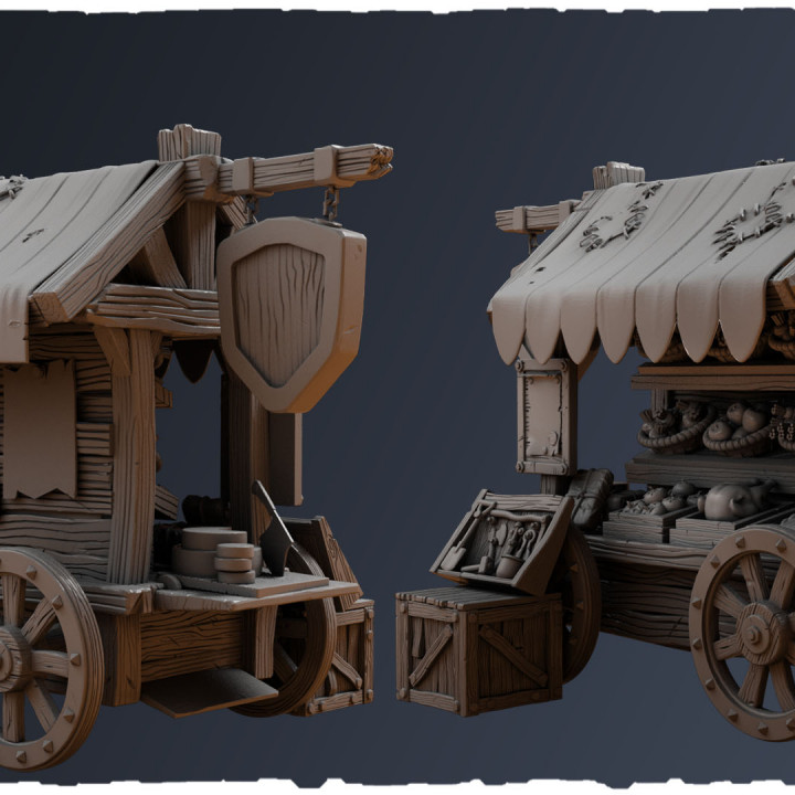 3D Printable SIDE-LINE STUFF "PACK TWO" by Kraken 3D Studios