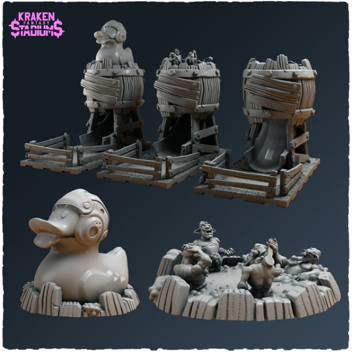 3D Printable SIDE-LINE STUFF "PACK THREE" by Kraken 3D Studios