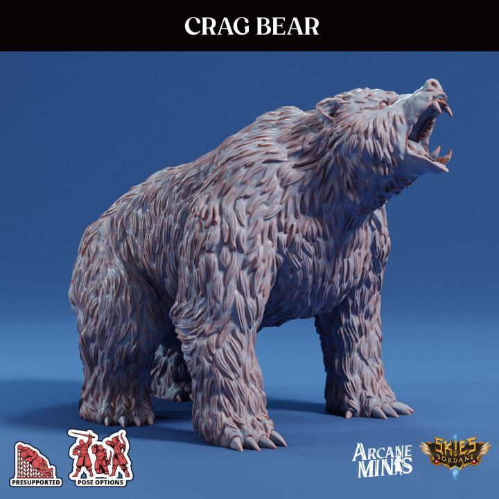3D Printable Crag Bear by Sordane Publishing