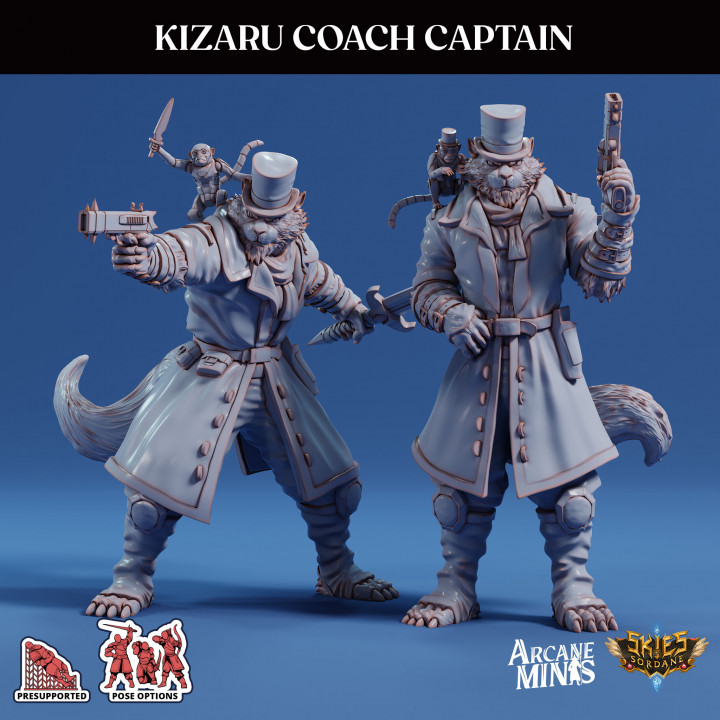 3D Printable Kizaru Coach Captain by Sordane Publishing