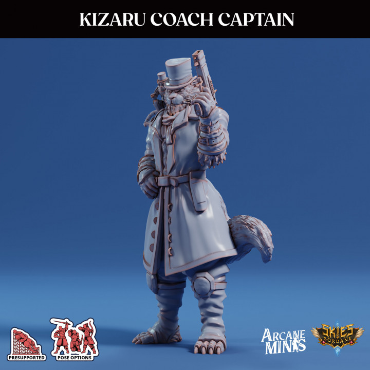 3D Printable Kizaru Coach Captain by Sordane Publishing