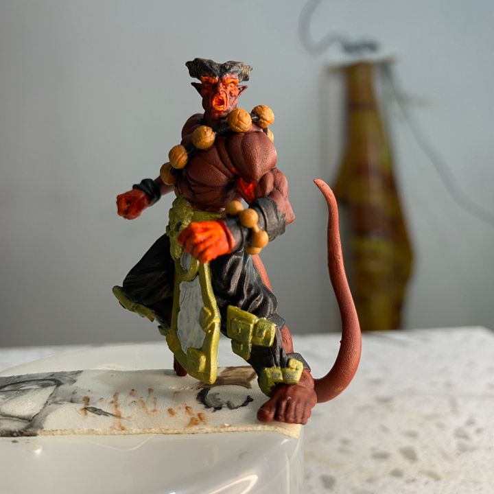 3D Print of Infernal Monk-Male (Sample) by kimbo2