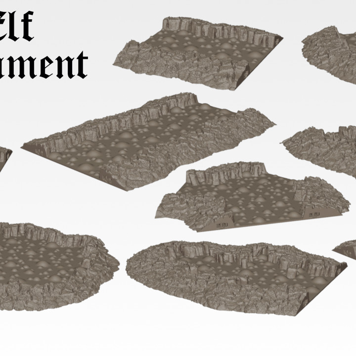 3D Printable Dark Elf Environment - Acid Rift by Dani Amengual
