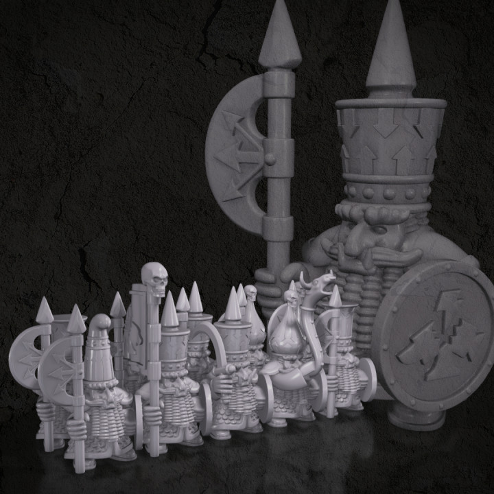 3D Printable Anvilbreakers- Dwarfs of Chaos army pack (presupported) by ...