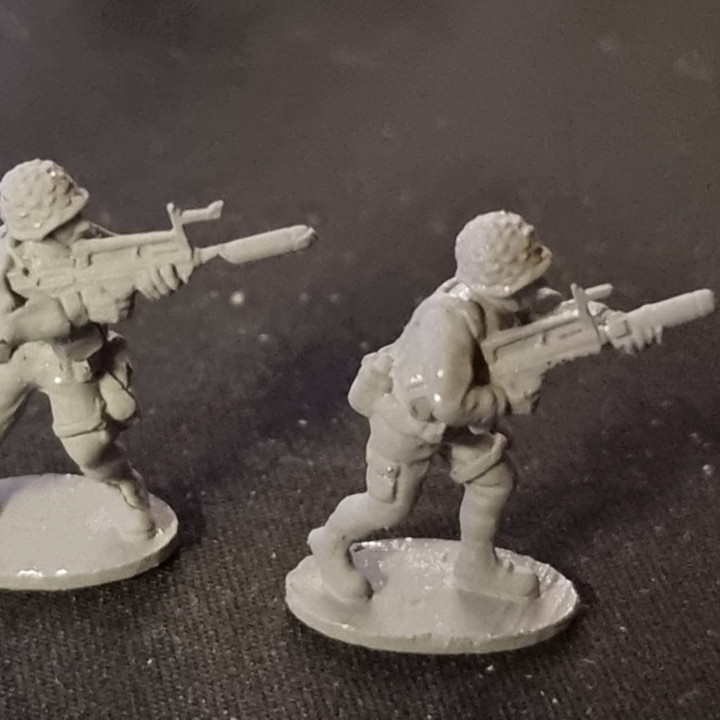 3D Printable Cold War French Army 20mm 1/72 Elhiem by matthew hingley