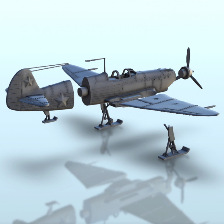 3D Printable Yakovlev Yak-2 (on skis version) - Soviet army WW2 Second ...