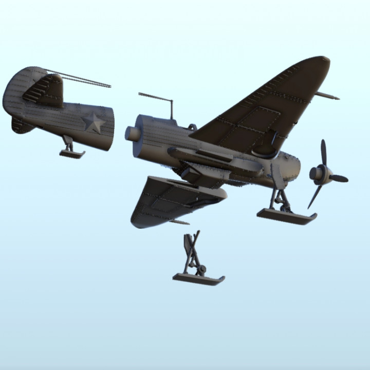 3D Printable Yakovlev Yak-2 (on skis version) - Soviet army WW2 Second ...