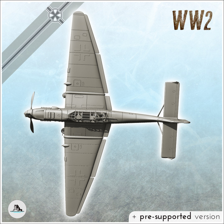 3D Printable Junkers Ju 87 Stuka - Germany Eastern Western Front ...