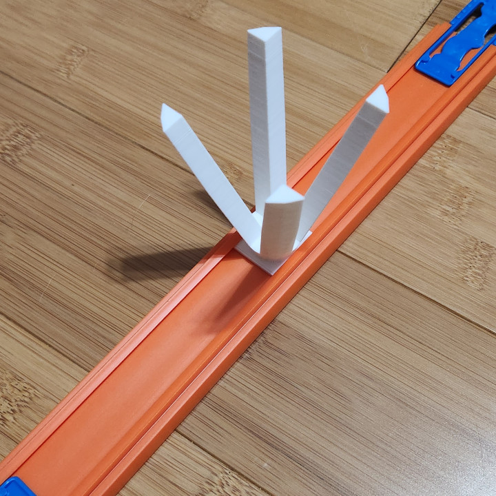 3D Printable Matchbox Car Track Stand by Thomas Pedersen