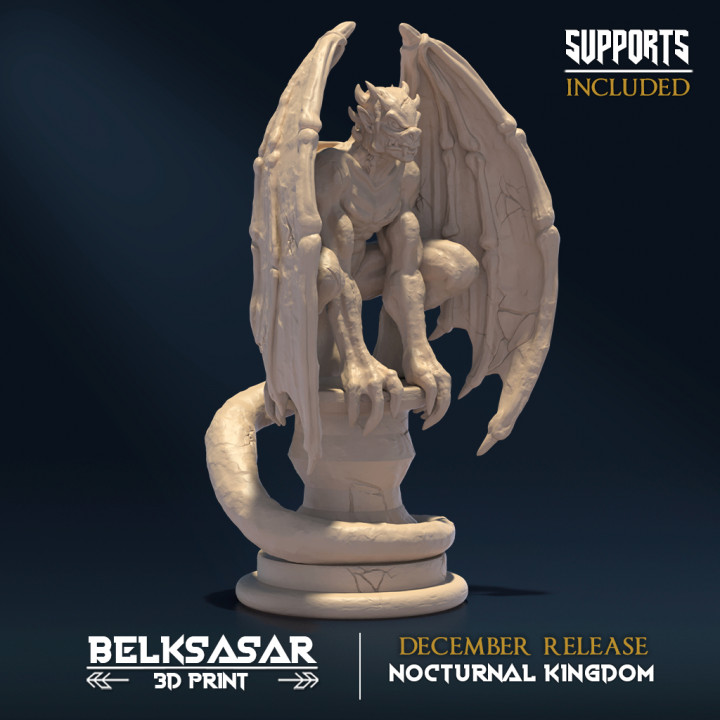 3D Printable Gargoyle by Belksasar
