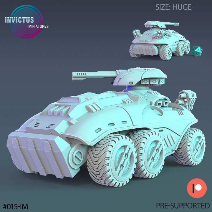 3D Printable Space Scout Tank / Roving Vehicle / Alien War Construct ...