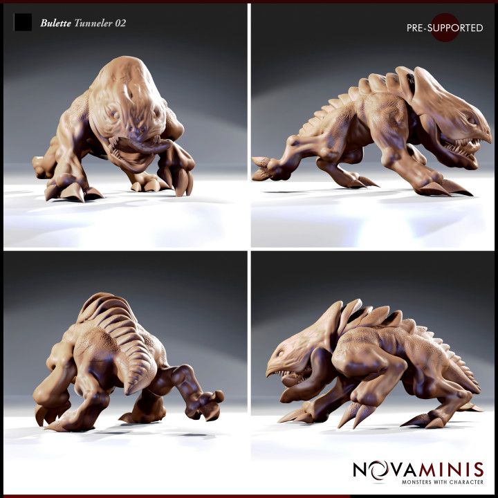 3D Printable Bulette Tunneler 02 by NOVAMINIS