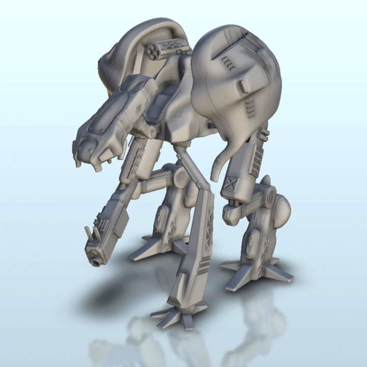 3D Printable Robot EVA - Future Sci-Fi SF Post apocalyptic Tabletop ...
