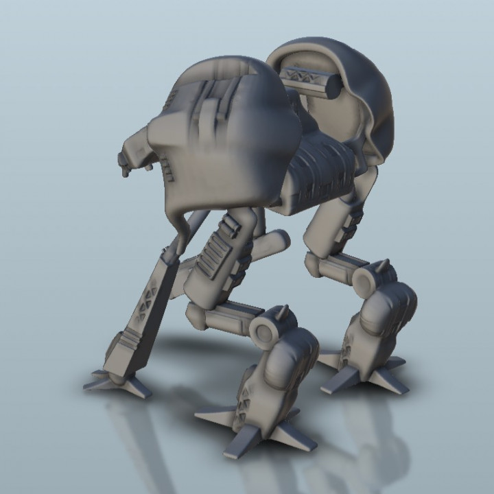 3D Printable Robot EVA - Future Sci-Fi SF Post apocalyptic Tabletop ...