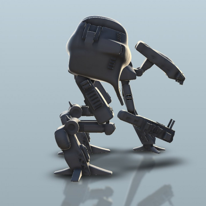 3D Printable Robot EVA - Future Sci-Fi SF Post apocalyptic Tabletop ...