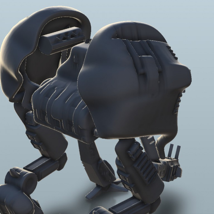 3D Printable Robot EVA - Future Sci-Fi SF Post apocalyptic Tabletop ...