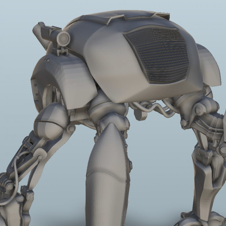 3D Printable Robot Bot 4000 - Future Sci-Fi SF Post apocalyptic ...
