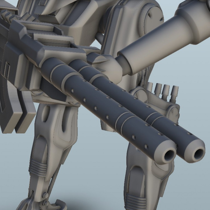 3D Printable Robot Auto-canon - Future Sci-Fi SF Post apocalyptic ...
