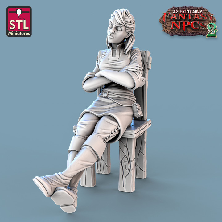 3D Printable Fantasy NPCs 2 - Classroom Set by STL Miniatures