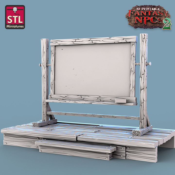 3D Printable Fantasy NPCs 2 - Classroom Set by STL Miniatures