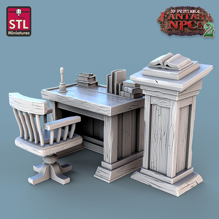 3D Printable Fantasy NPCs 2 - Classroom Set by STL Miniatures