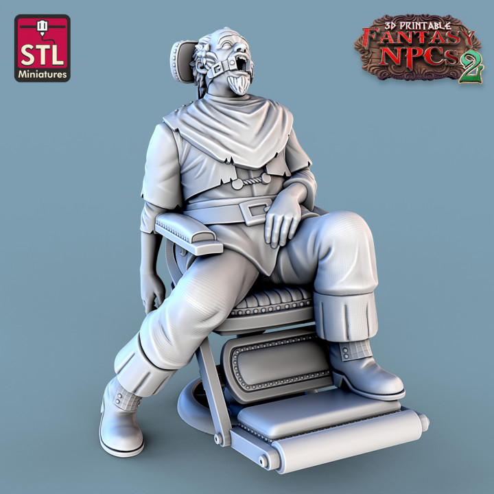 3D Printable Fantasy NPCs 2 - Dentist Set by STL Miniatures