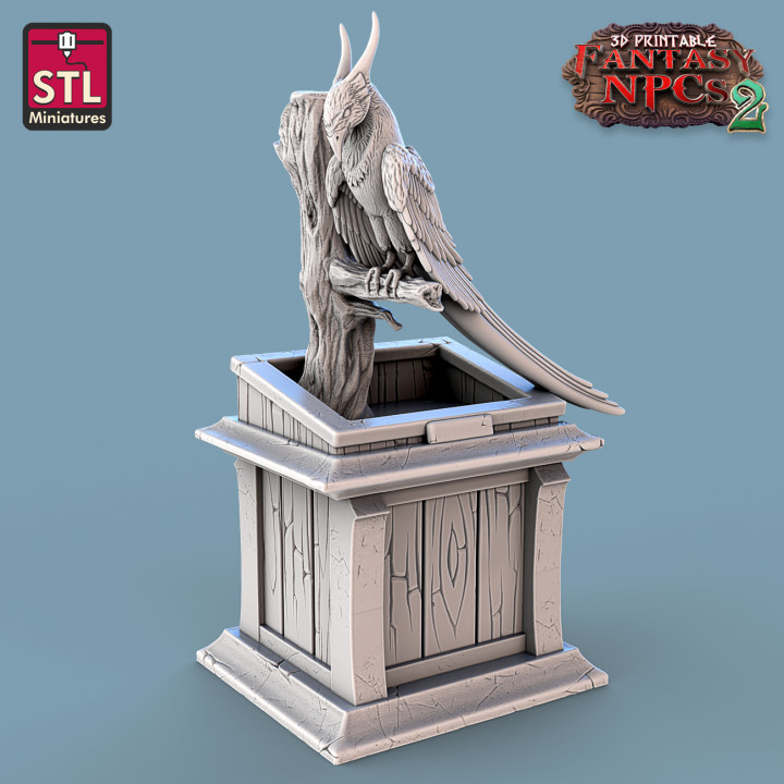 3D Printable Fantasy NPCs 2 - Trophy Hunter Set by STL Miniatures