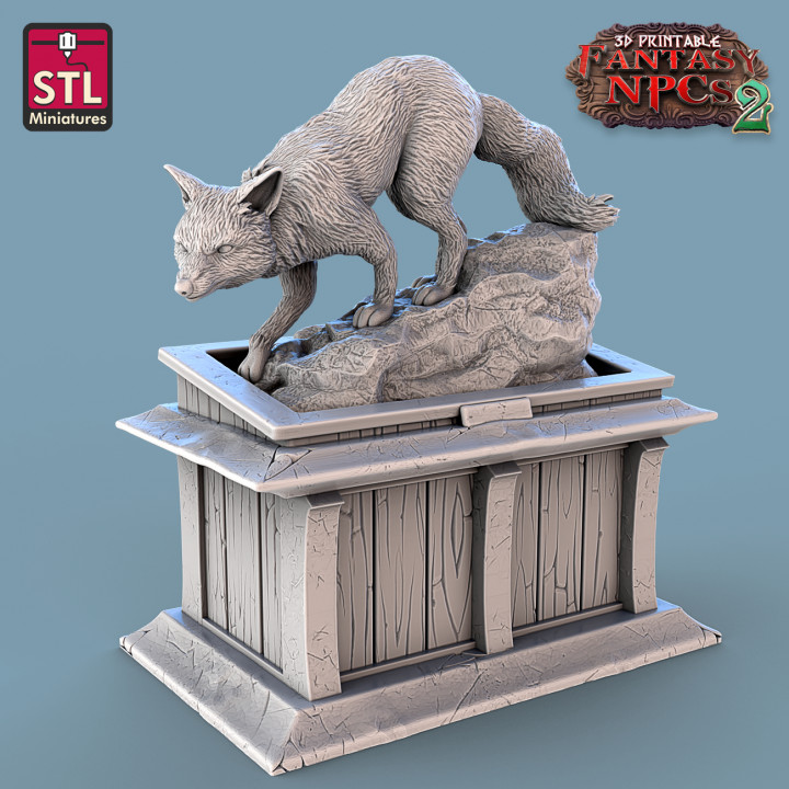 3D Printable Fantasy NPCs 2 - Trophy Hunter Set by STL Miniatures