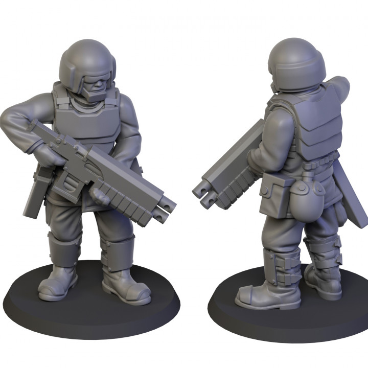 3D Printable Soldiers by Sergeant Hammer