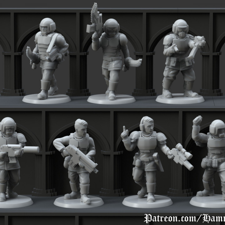 3D Printable Soldiers by Sergeant Hammer