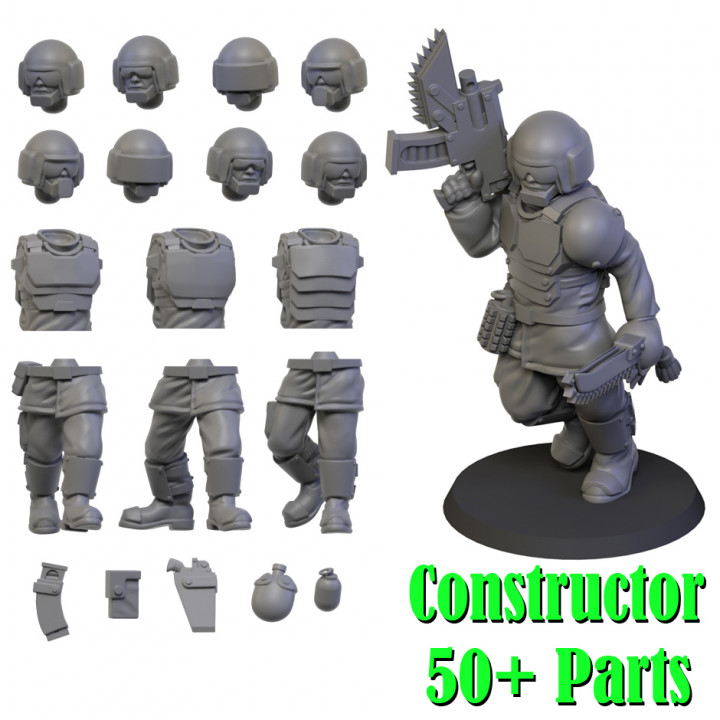 3D Printable Soldiers by Sergeant Hammer