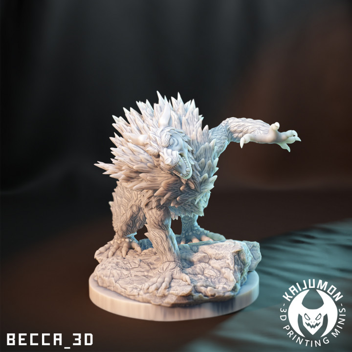 3D Printable Kaijumon Fire Badger by Kaijumon