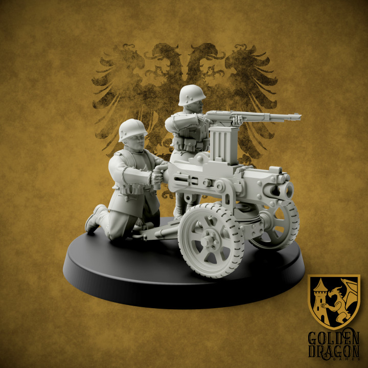 3D Printable Holy Roman Empire - Heavy Weapons by Golden Dragon Games