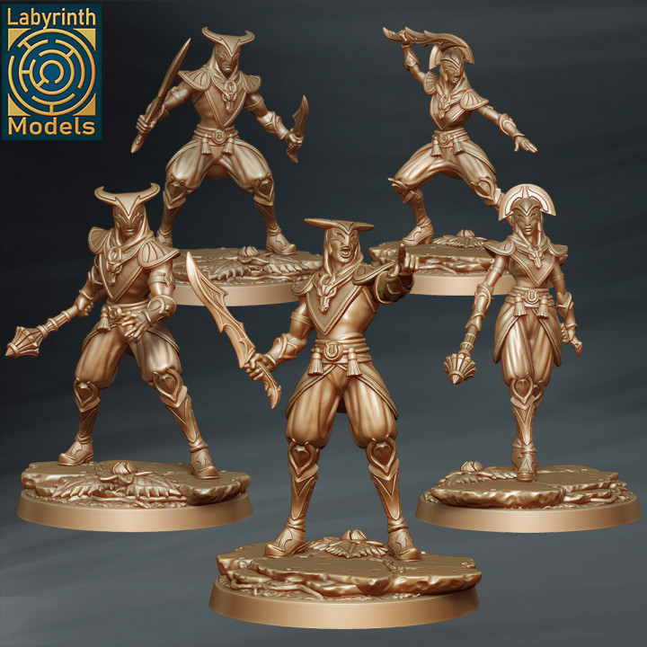 3D Printable Dragon Cult Collection Vol. 1 - 32mm scale by Labyrinth Models